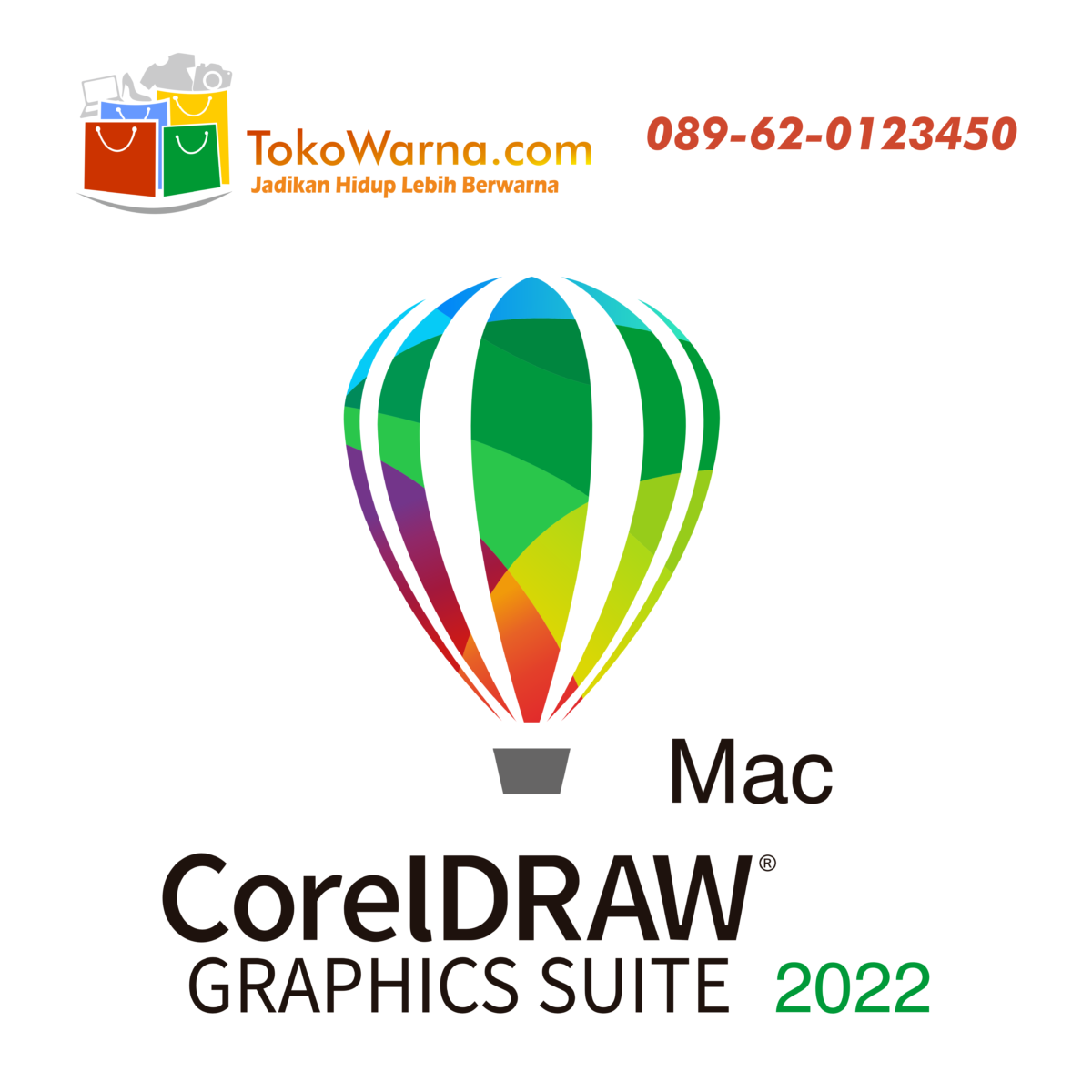 CorelDraw 2022 Corel Full Version Mac - Toko Warna